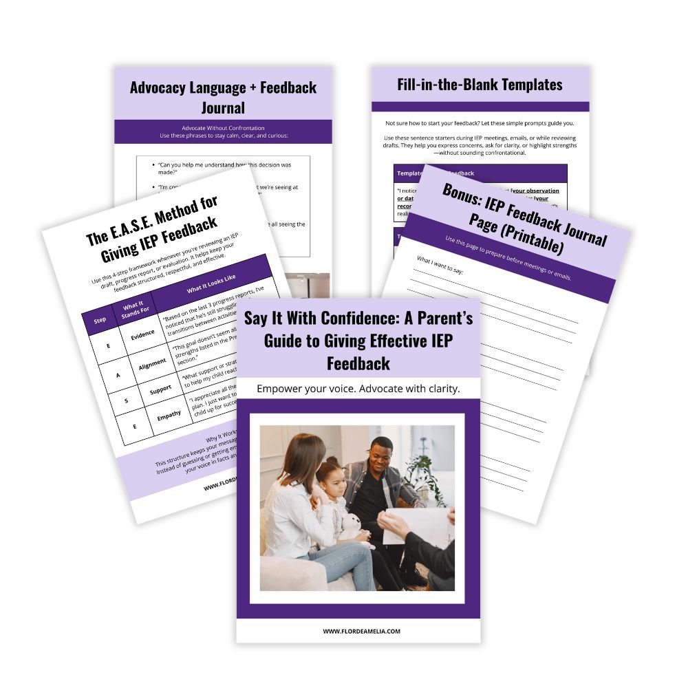 Flor de Amelia | Starting with IEP Support for Parents & Educators ...